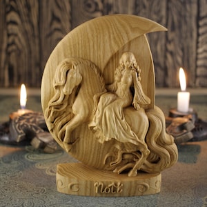 Norse Pagan, Nott Statue, Goddess Statue, Norse Mythology, Norse Gods ...