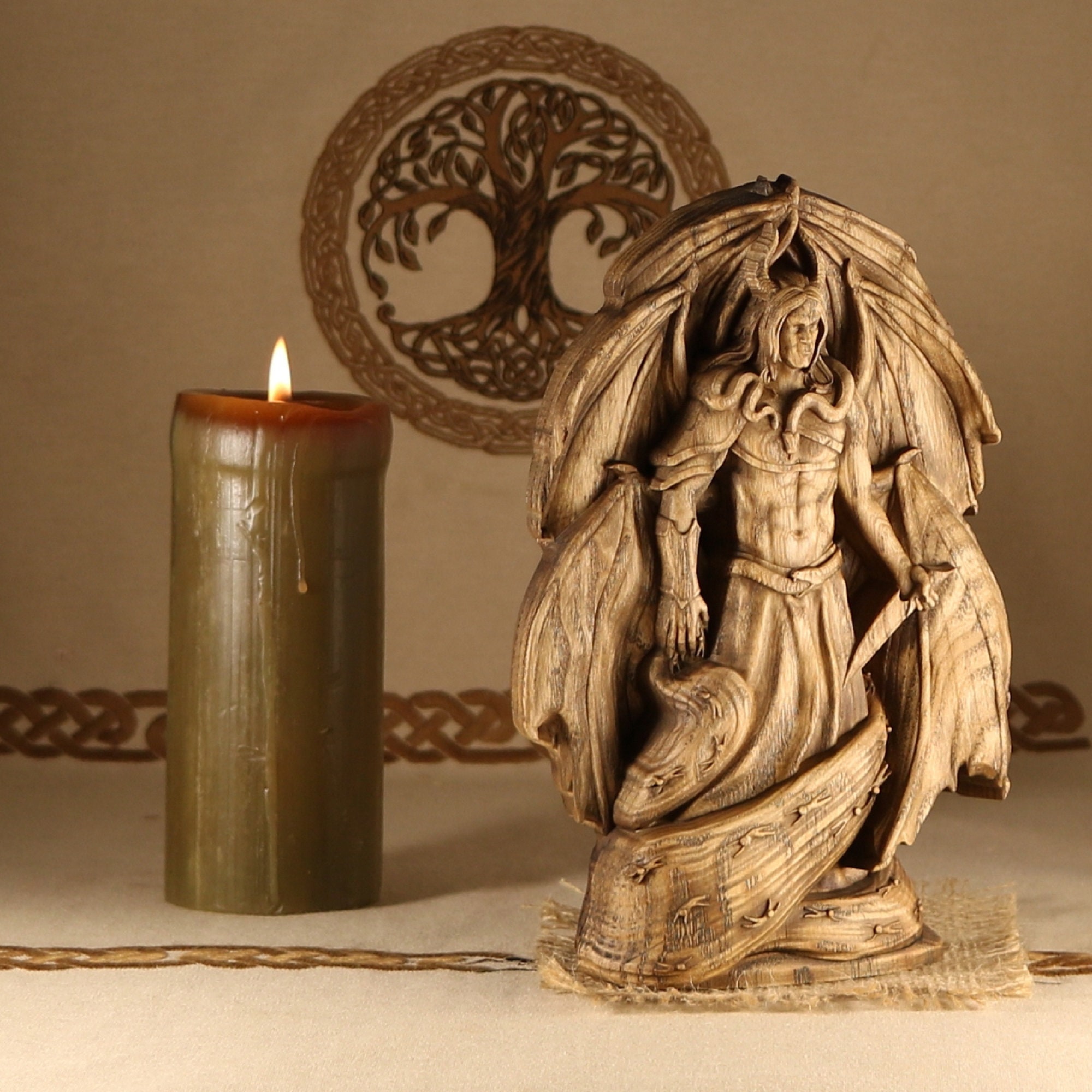 Samael Lilith Lucifer Statue Lucifer Morningstar Satan | Etsy UK