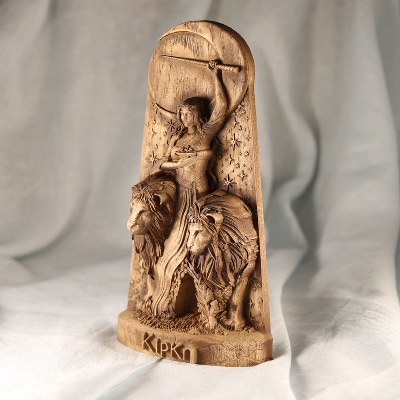 Circe Statue: Greek Goddess Sorceress, Ash Wood Carving - Etsy
