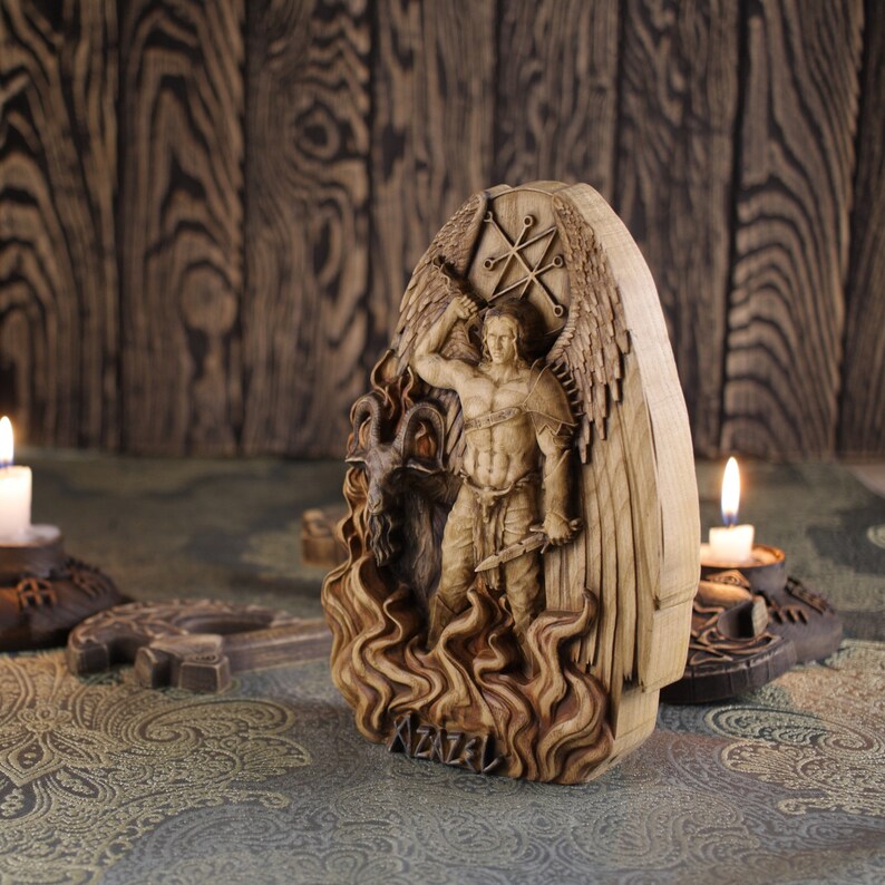 Azazel Satan Baphomet Demon Lucifer Occult Decor Satanic - Etsy