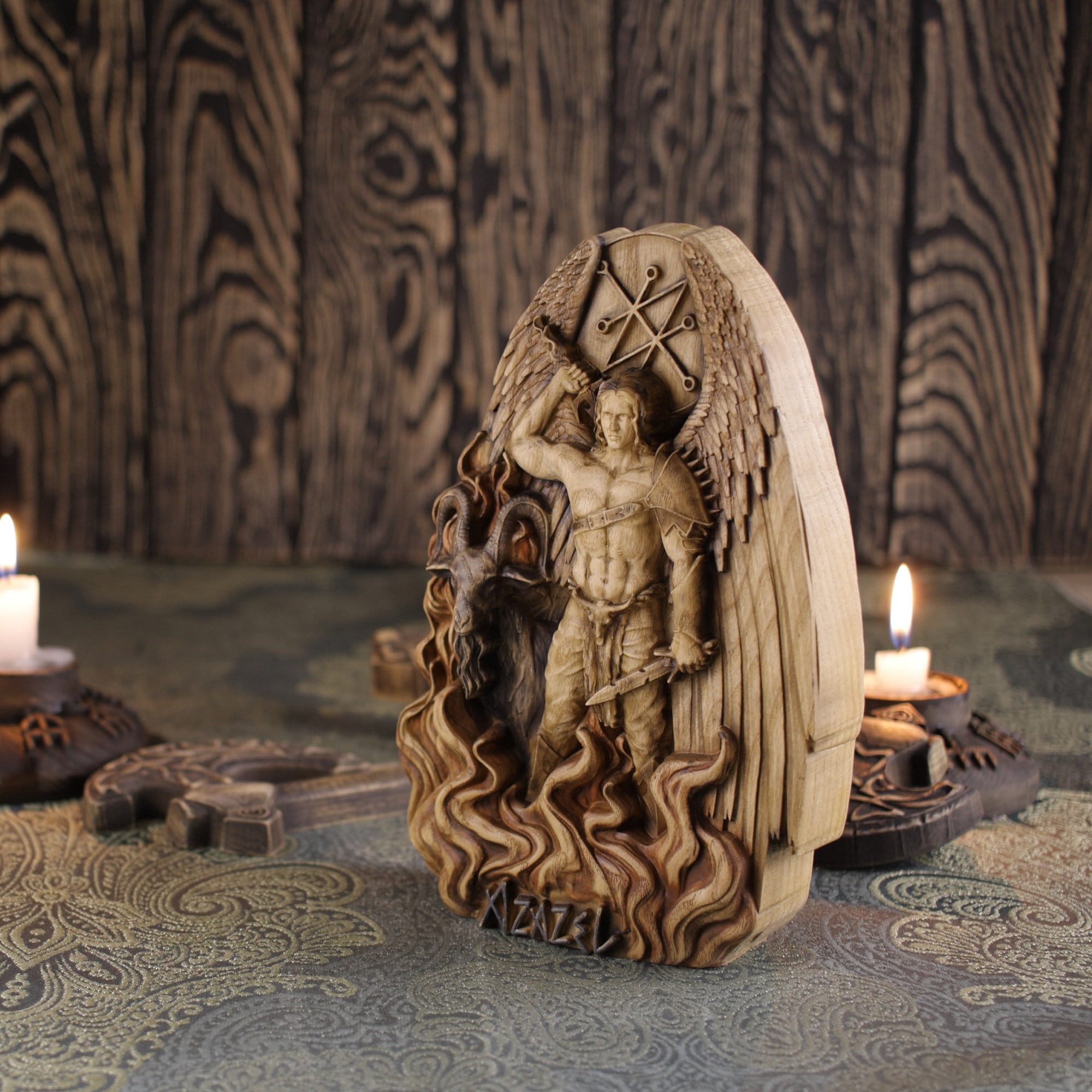 Azazel Satan Baphomet Demon Lucifer Occult Decor Satanic | Etsy Canada