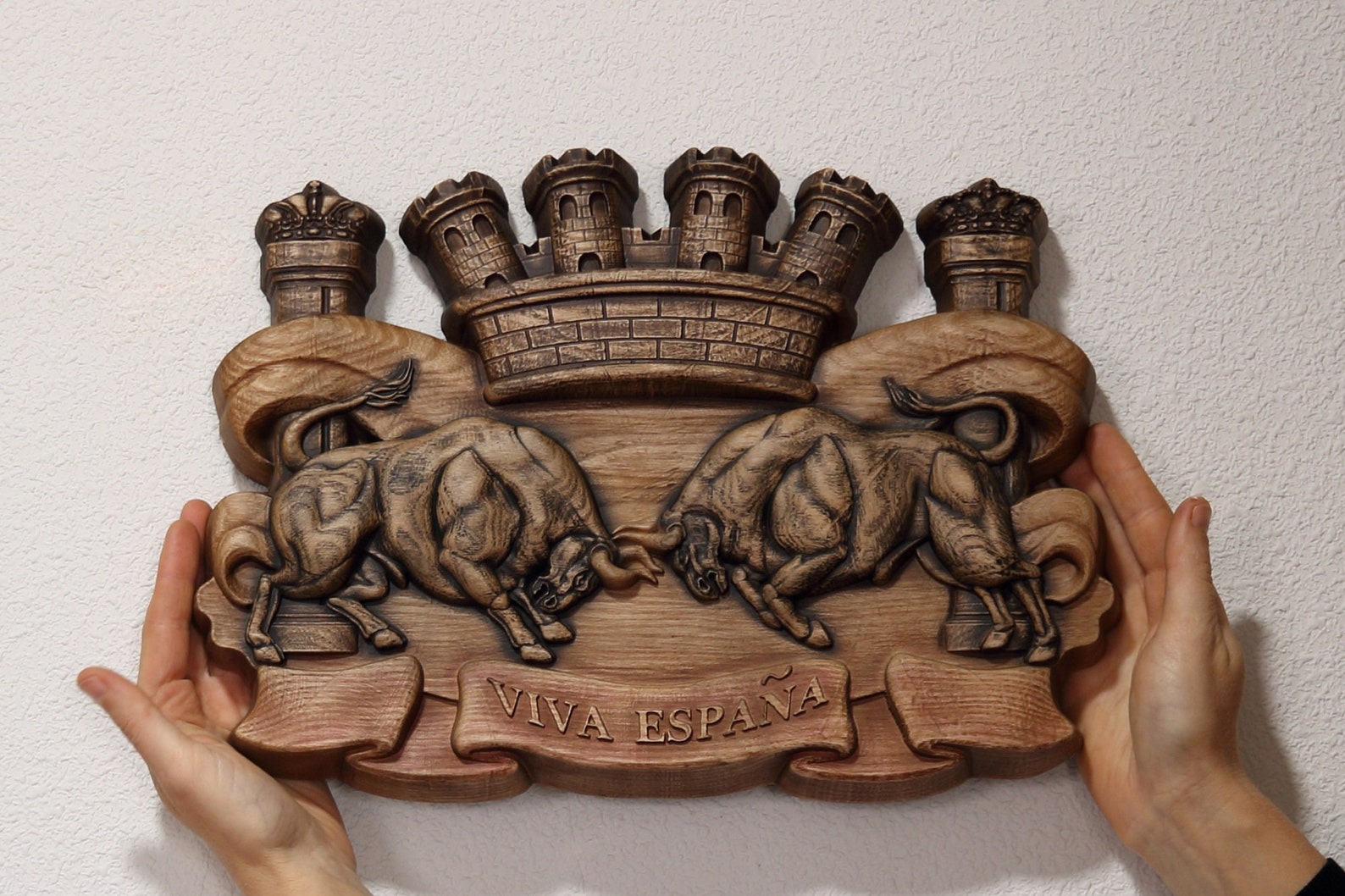 Bull Wood Carvings Wall Art Rustic Home Decor Wood Carving - Etsy