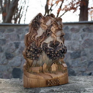 Norse Disir, Shieldmaiden Goddess Statue, Pagan Decor Spirits Norse ...