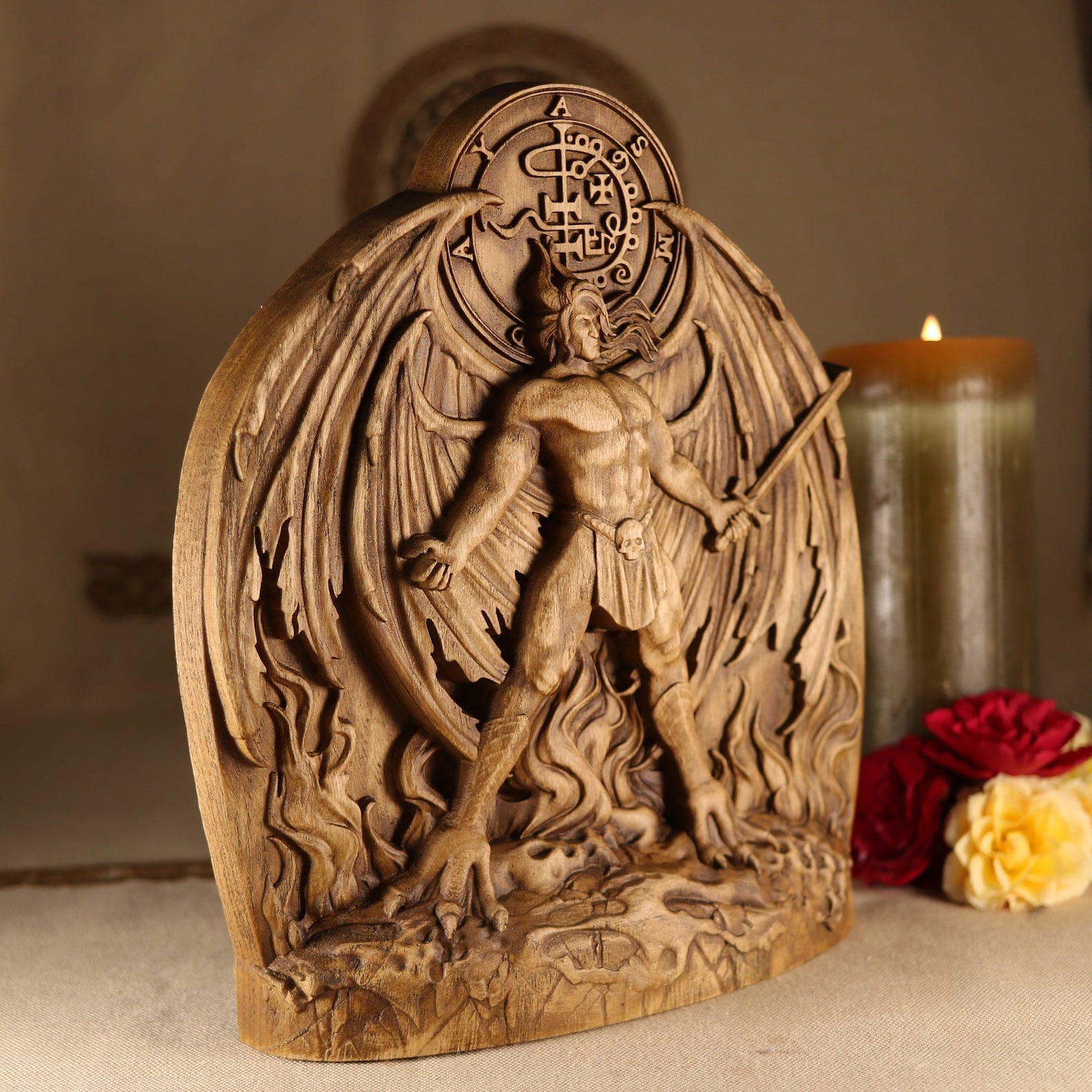 Asmodeus Greek Statue Asmoday Asmodeus Statue Greek - Etsy UK