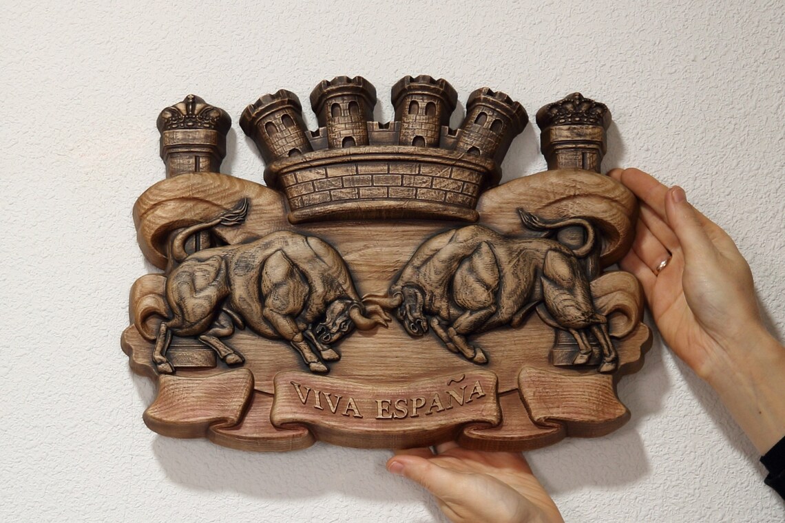 Bull Wood Carvings Wall Art Rustic Home Decor Wood Carving - Etsy