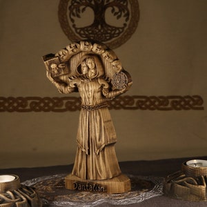 Dantalion Duke of Hell Statue: Wooden Demonolatry Pagan Altar Decor - Etsy