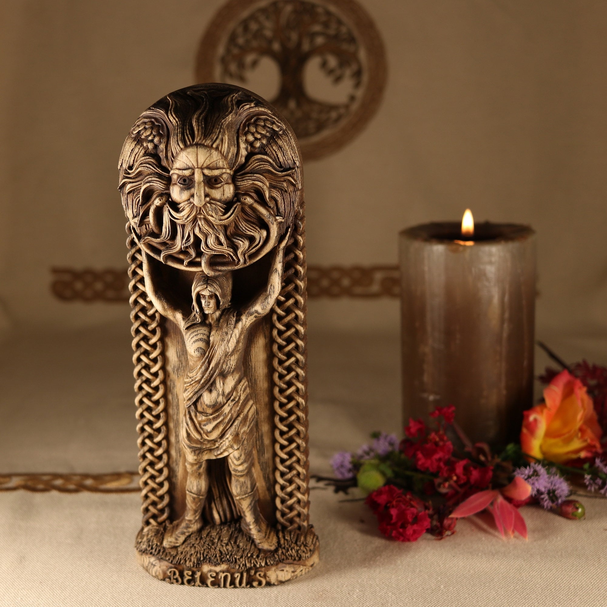 Asatru Norse Gods Belenos Sun God God of Death Viking Statue - Etsy UK