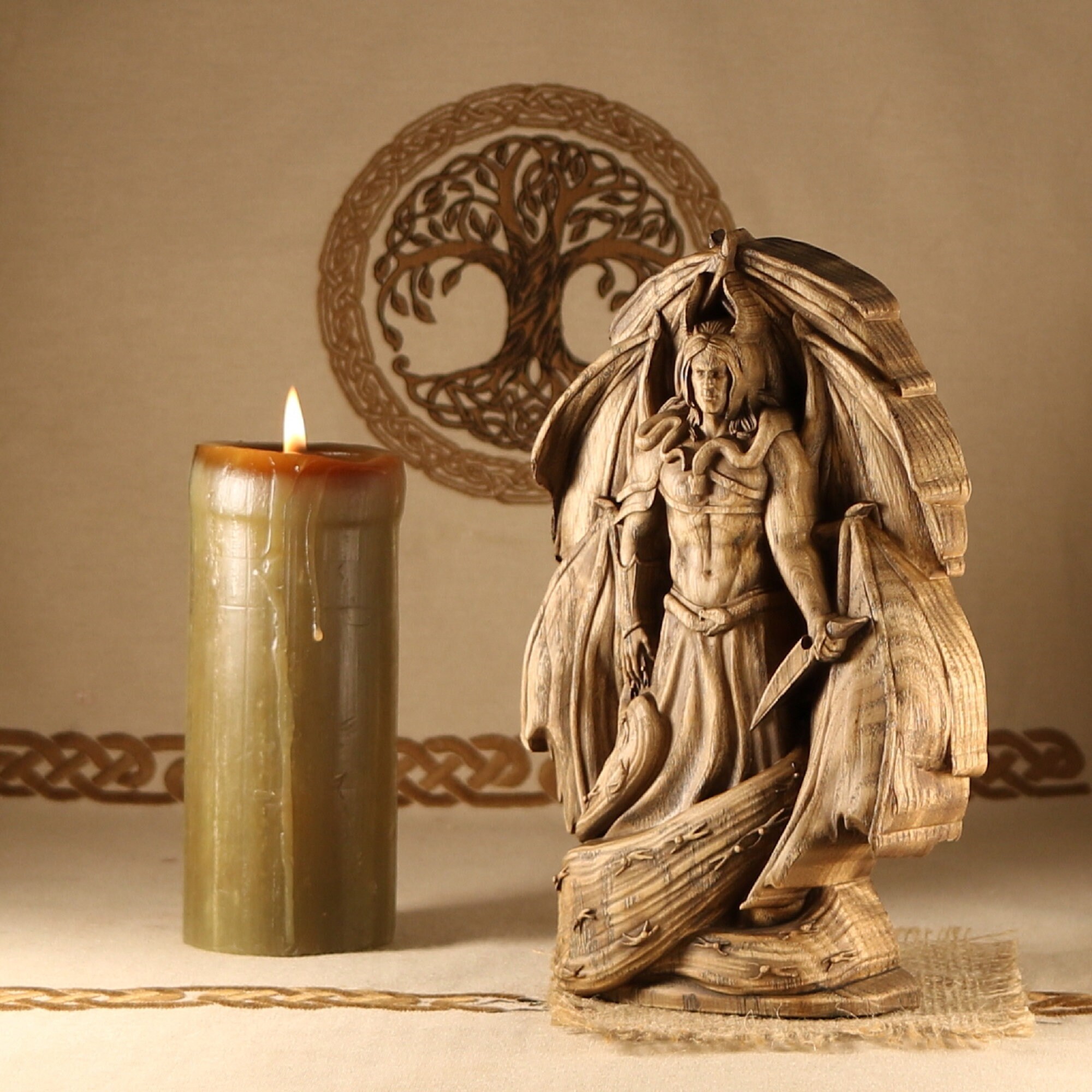 Samael Lilith Lucifer Statue Lucifer Morningstar Satan - Etsy UK