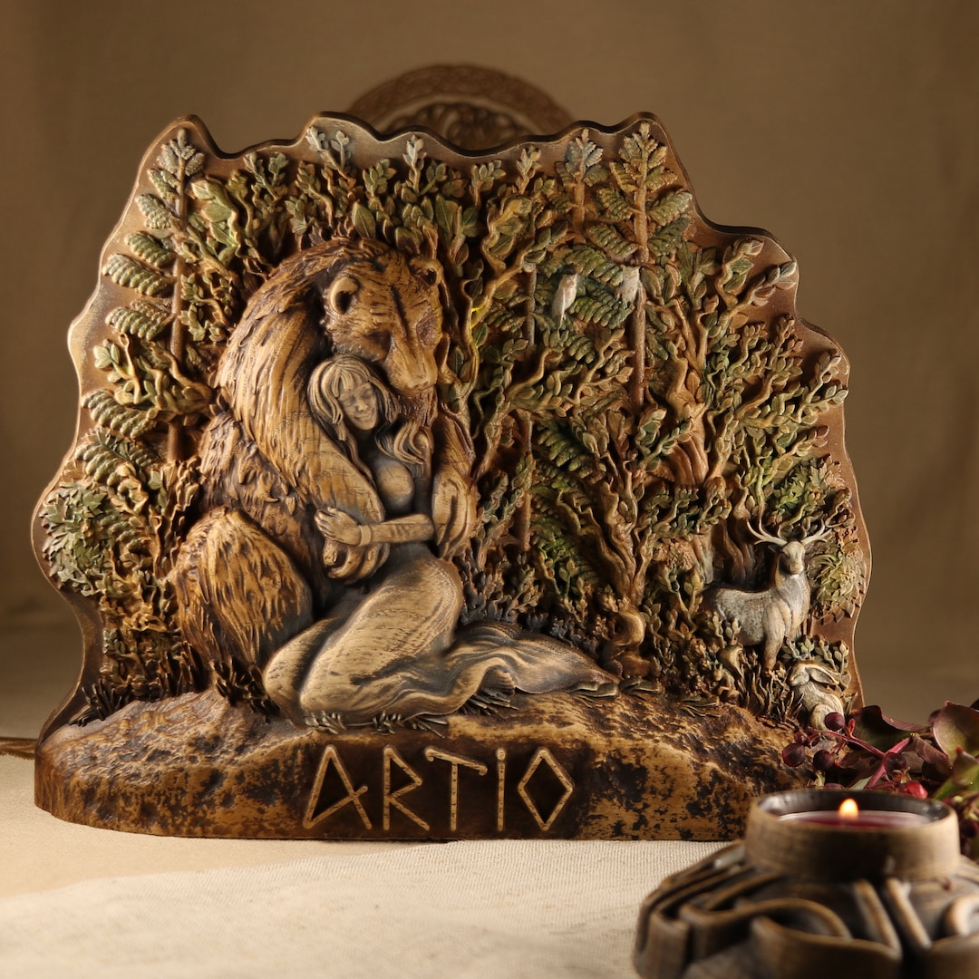 Artio Statue Celtic Bear Artio Celtic Goddess Bear Goddess Artio ...
