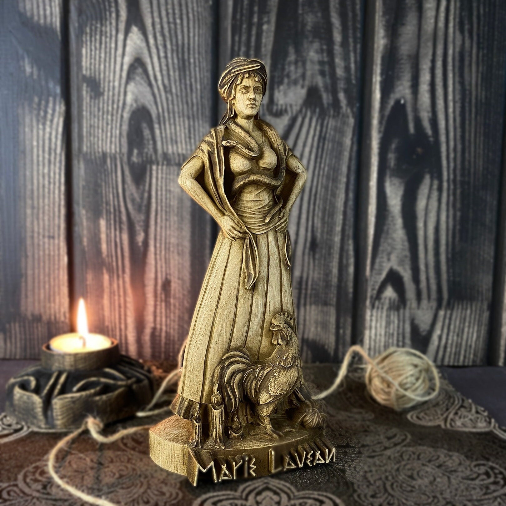 Marie Laveau Statue: Voodoo Queen Altar Decor, New Orleans Witchcraft ...