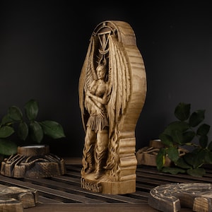 Succubus Naamah Wood Statue: Demoness Pagan Altar Decor - Etsy