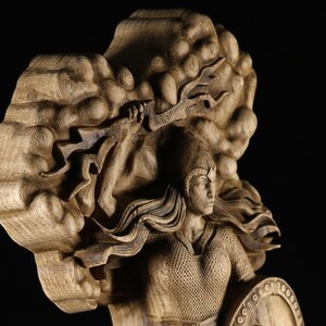Dodola Slavic Goddess Wood Sculpture: Pagan Norse Altar Statue - Etsy