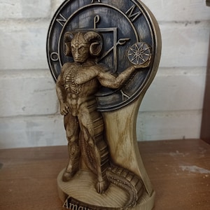 Amaymon Asmodeus Wooden Statue Demon Statue Demonology Morbid Angel ...