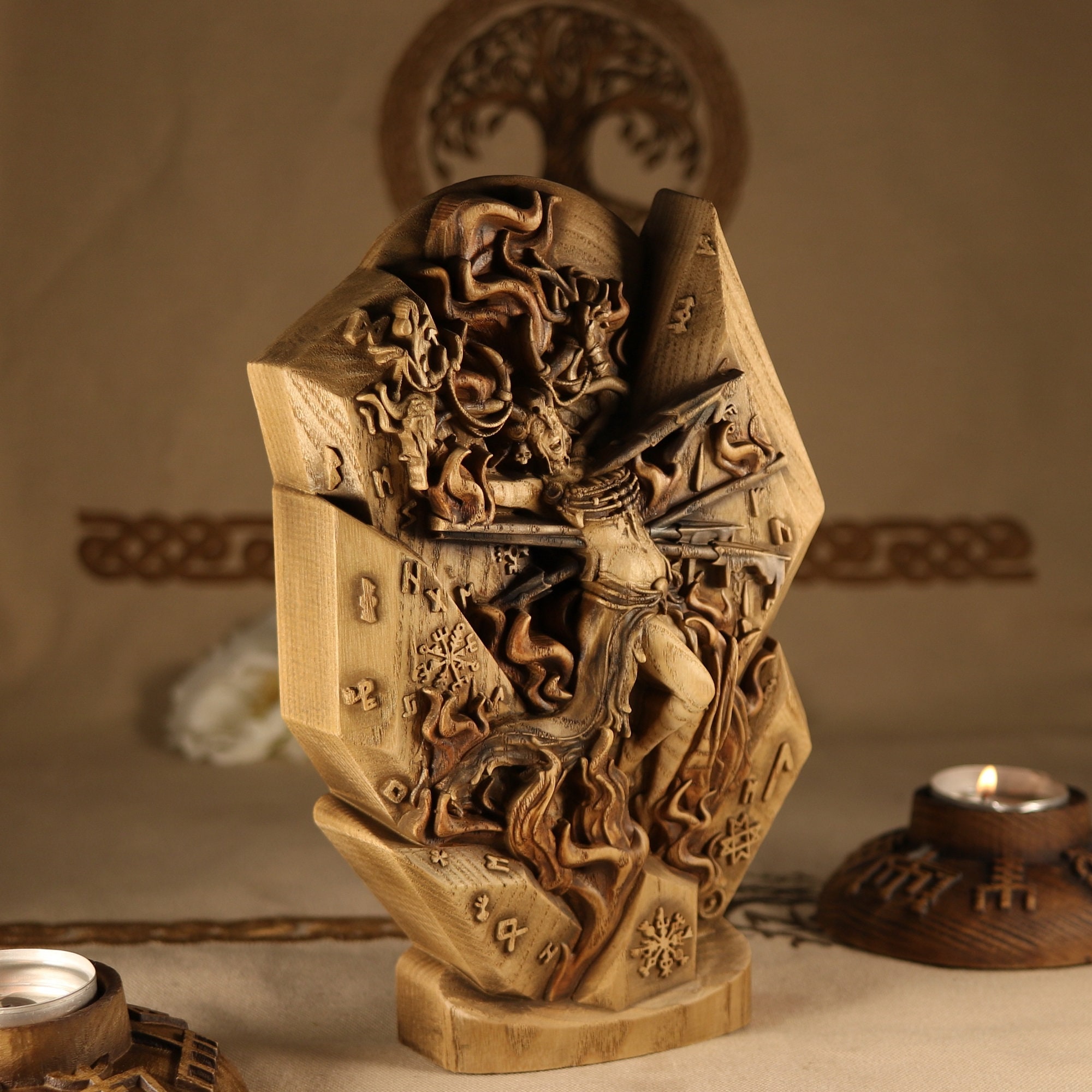 Gullveig Heidr Goddess Statue Norse Gods Norse Witch Jotunn - Etsy