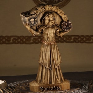 Dantalion Duke of Hell Statue: Wooden Demonolatry Pagan Altar Decor - Etsy