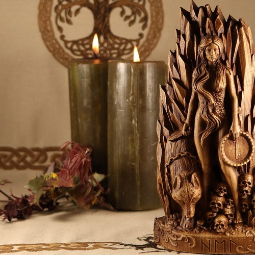 Hel Norse Pagan Goddess Statue for Asatru Altar Kit and - Etsy