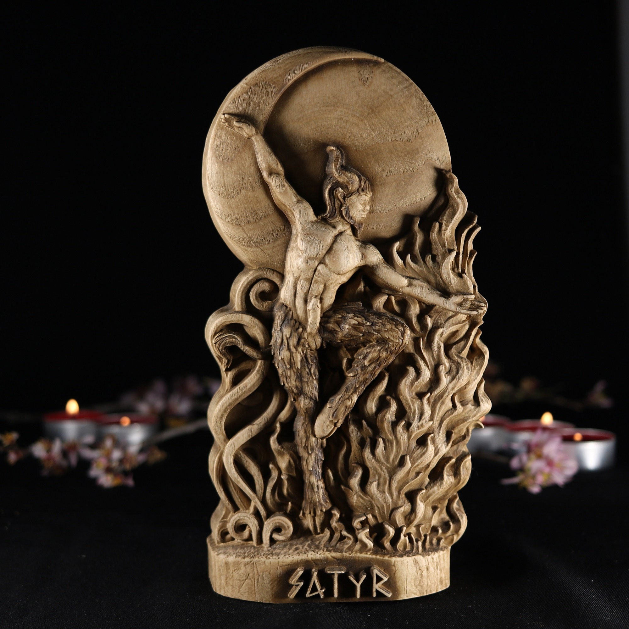 Satyr Silenus Greek Statue Horned God Greek Mythology Greek - Etsy Canada