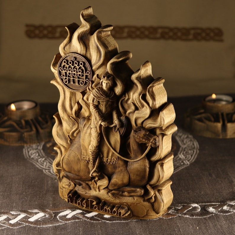 Paimon Rey Paimon Goetia altar de Lucifer estatua de - Etsy España