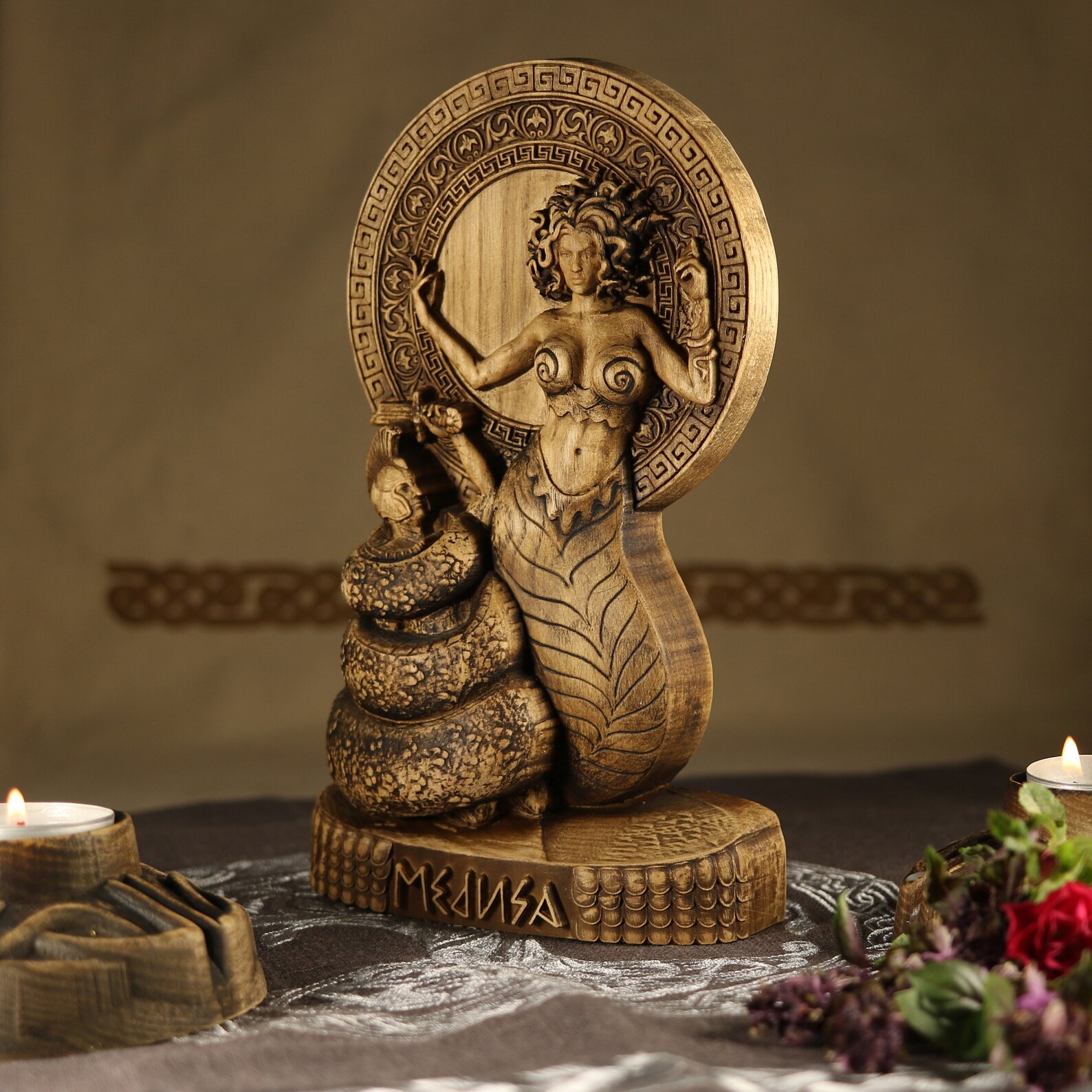 Medusa Statue Gorgon Medusa Greek Goddess Statue Greek - Etsy