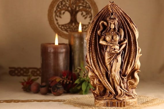 Lilith Estatua de la diosa Estatua de Lilith Inanna - Etsy España