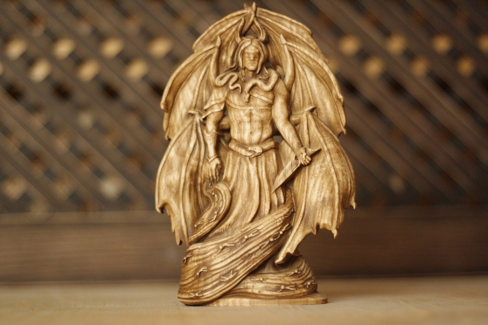 Samael Lucifer statue Lucifer morningstar Satan statue Occult | Etsy