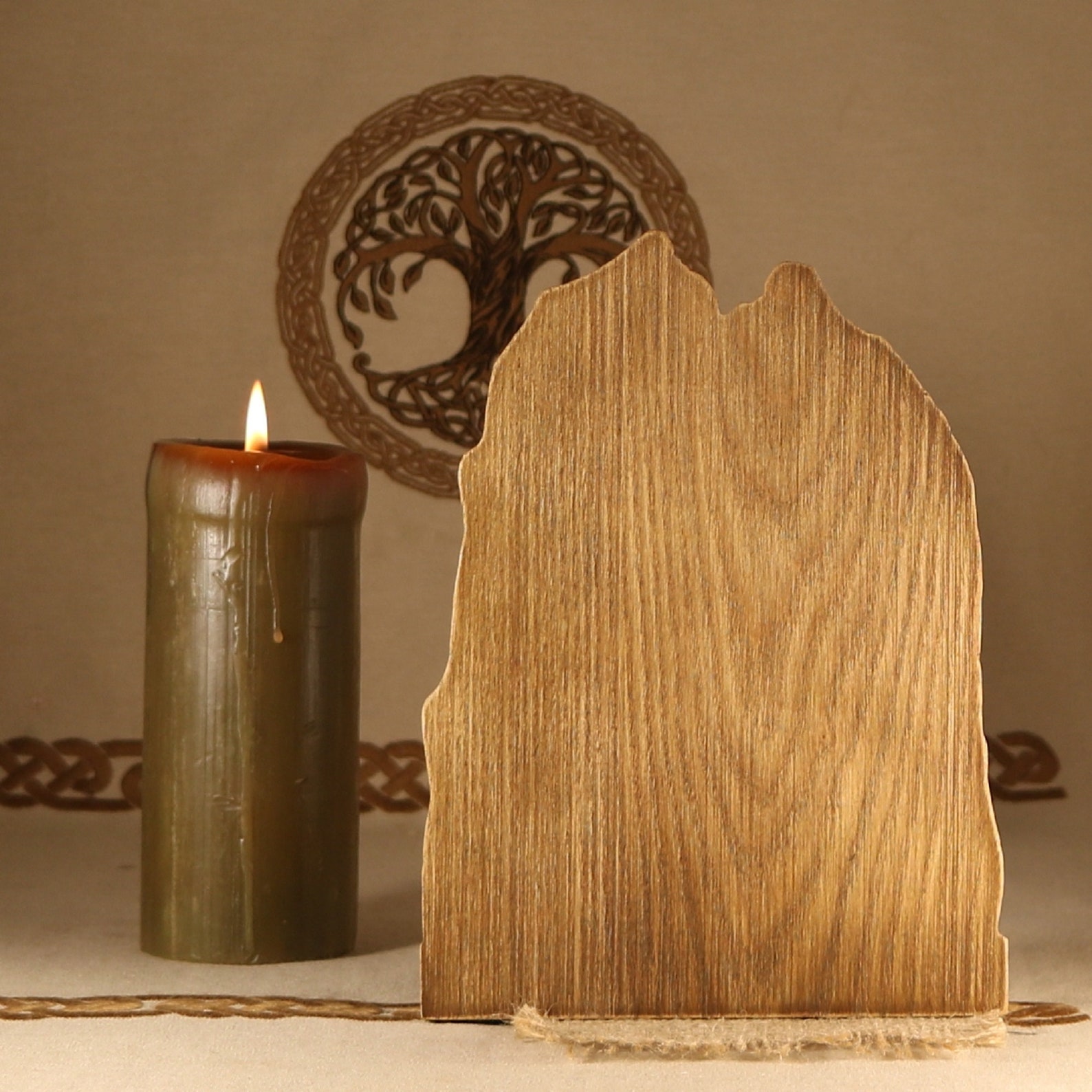 Handmade Hlin Statue: Norse Goddess Wood Carving - Etsy