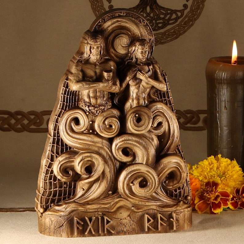 Aegir Ran Norse Gods Sea Goddess Asatru Norse Pagan Statue | Etsy