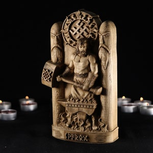 Svarog, Slavic God Statue, Slavic Gods, Slavic Pagan, Norse Altar ...