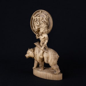Goetia, King Purson, Demon Sculpture, Demon Statue Wooden Statue ...