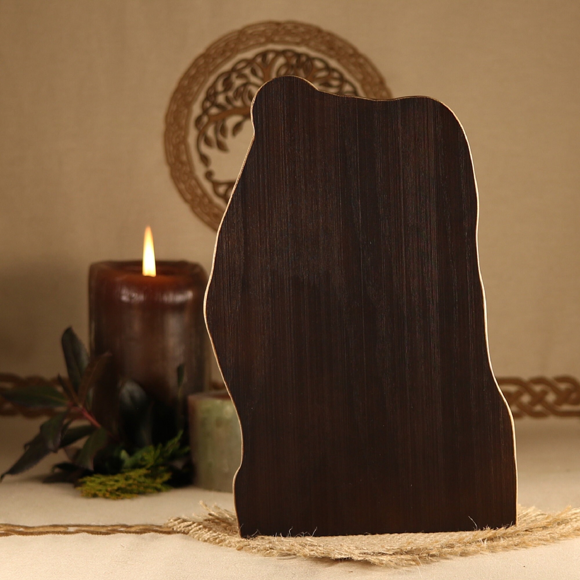 Gefjon Goddess Statue Altar, Norse Pagan , Wood Carving Gefjun, Home ...