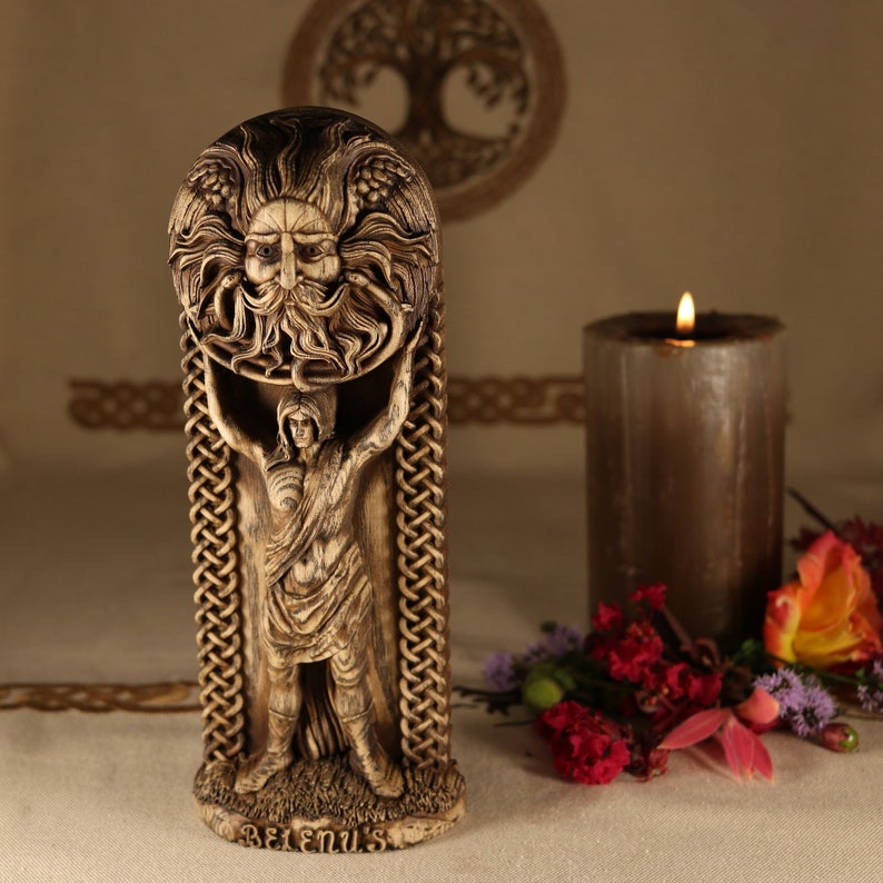 Asatru Norse Gods Belenos Sun God God of Death Viking Statue - Etsy