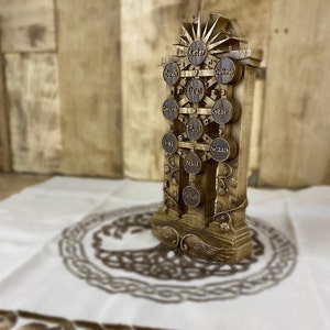 Sephirot Tree of Life Wooden Statue Satanic Altar Kabbalah Sacred ...