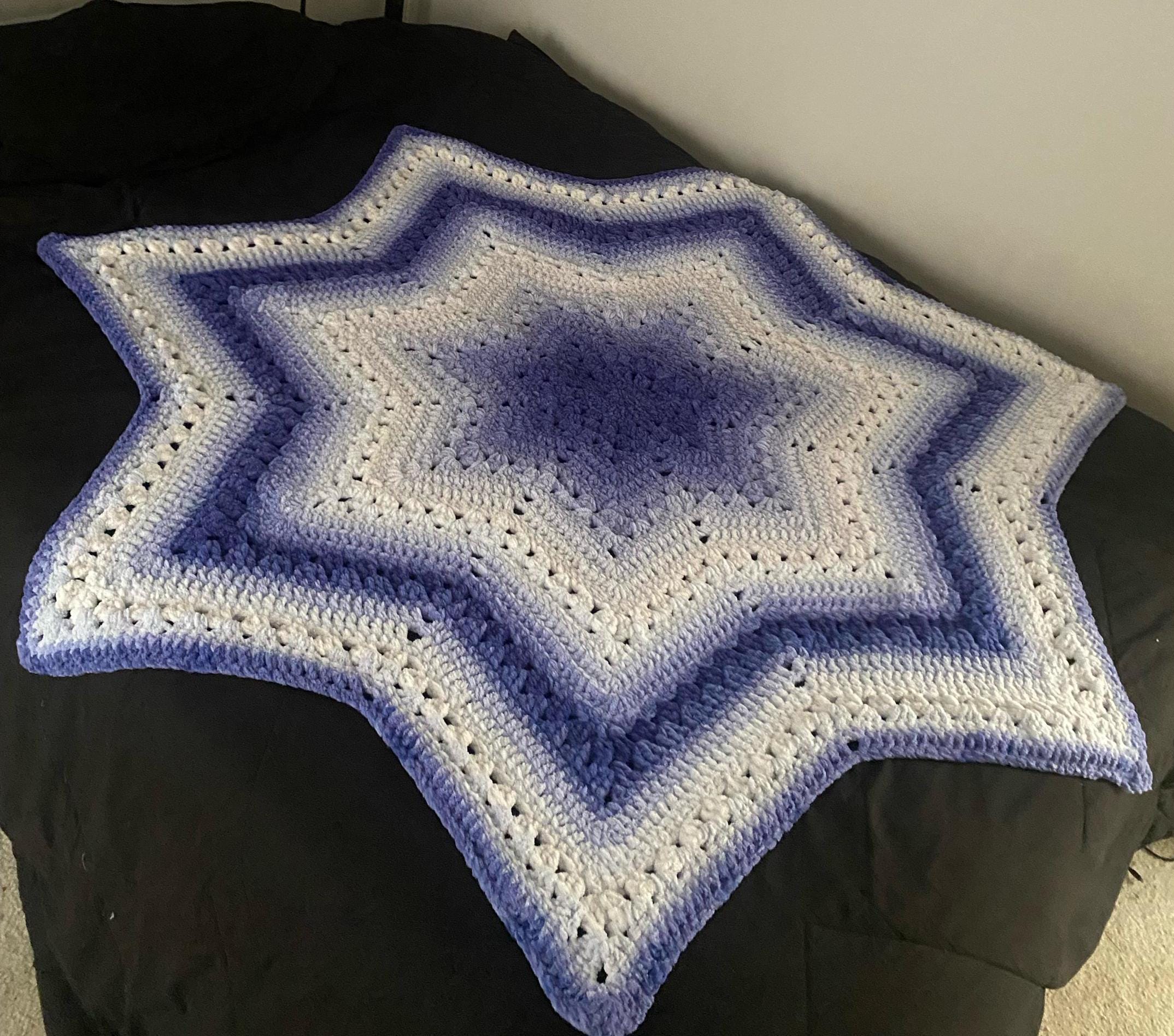 Custom Made Crochet 6 Day Star Blanket - Etsy
