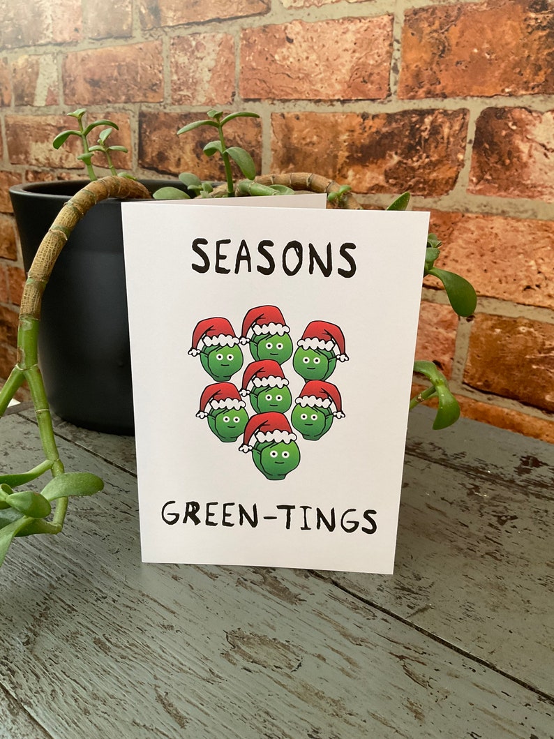 Sprout Christmas Card, Sprout Card, Sprout Lovers Card, Gifts for Him ...