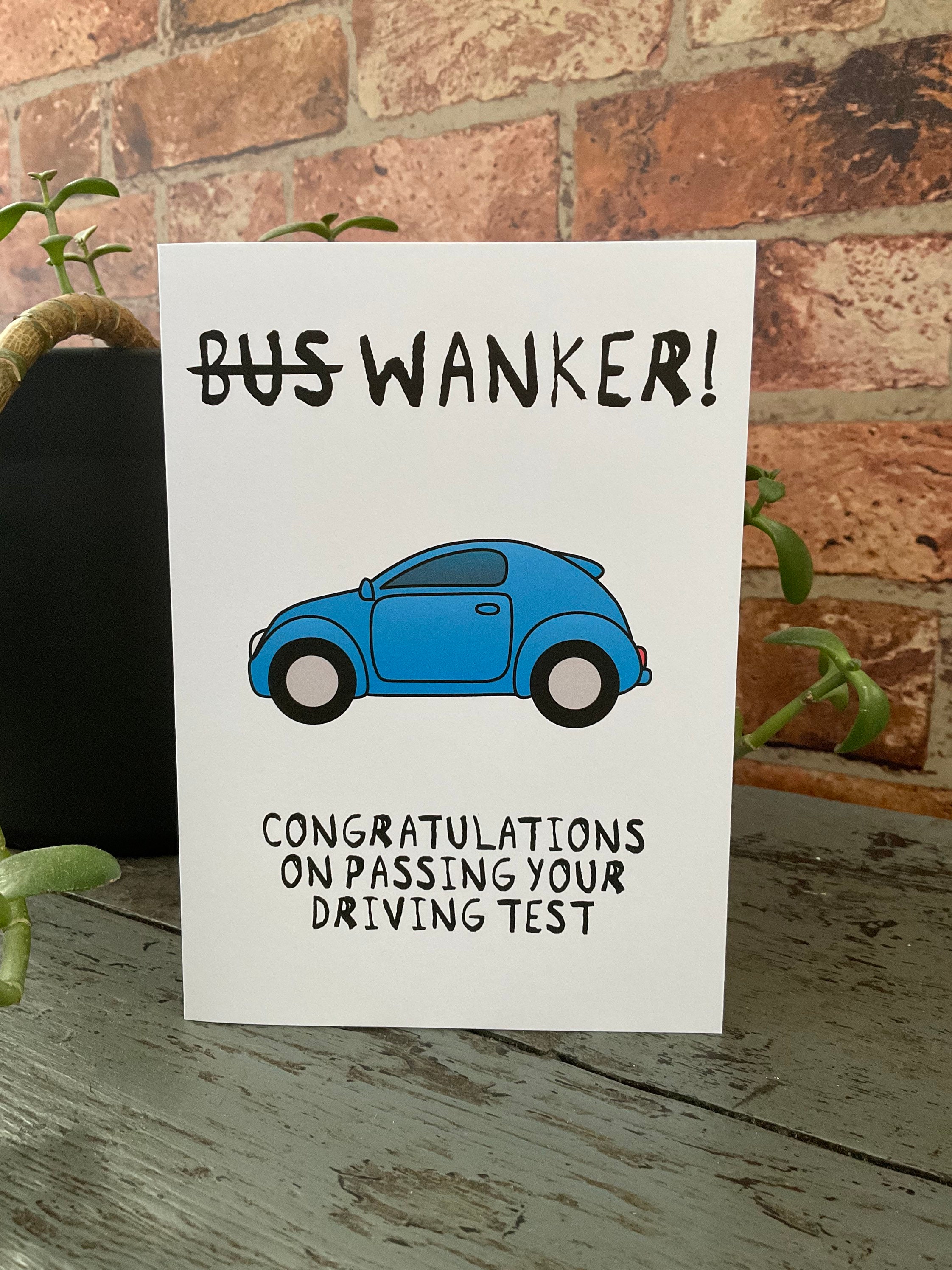 Pass Your Driving Test Card Driving Test Card Driving Test - Etsy