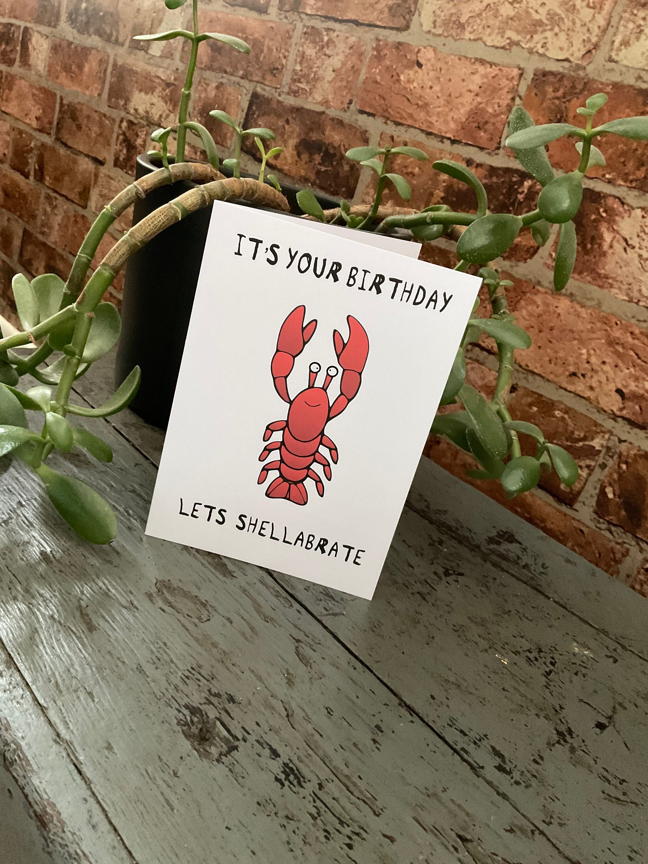 Lobster Card, Lobster Birthday Card, Lobster Lovers Card, Gifts for Him ...