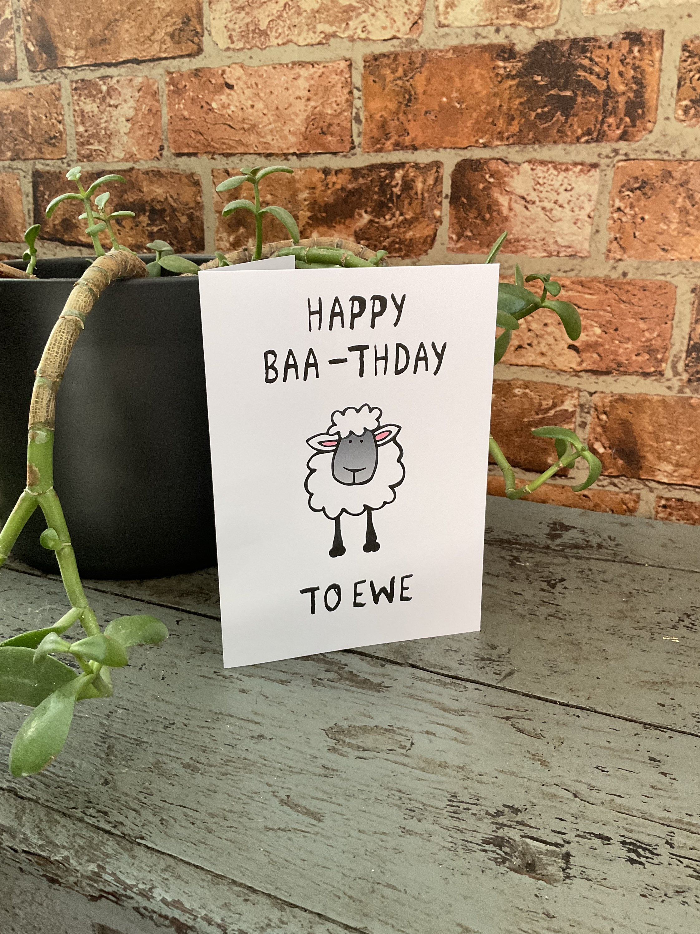 Sheep Birthday Card Birthday Card Sheep Card Sheep Gifts - Etsy UK