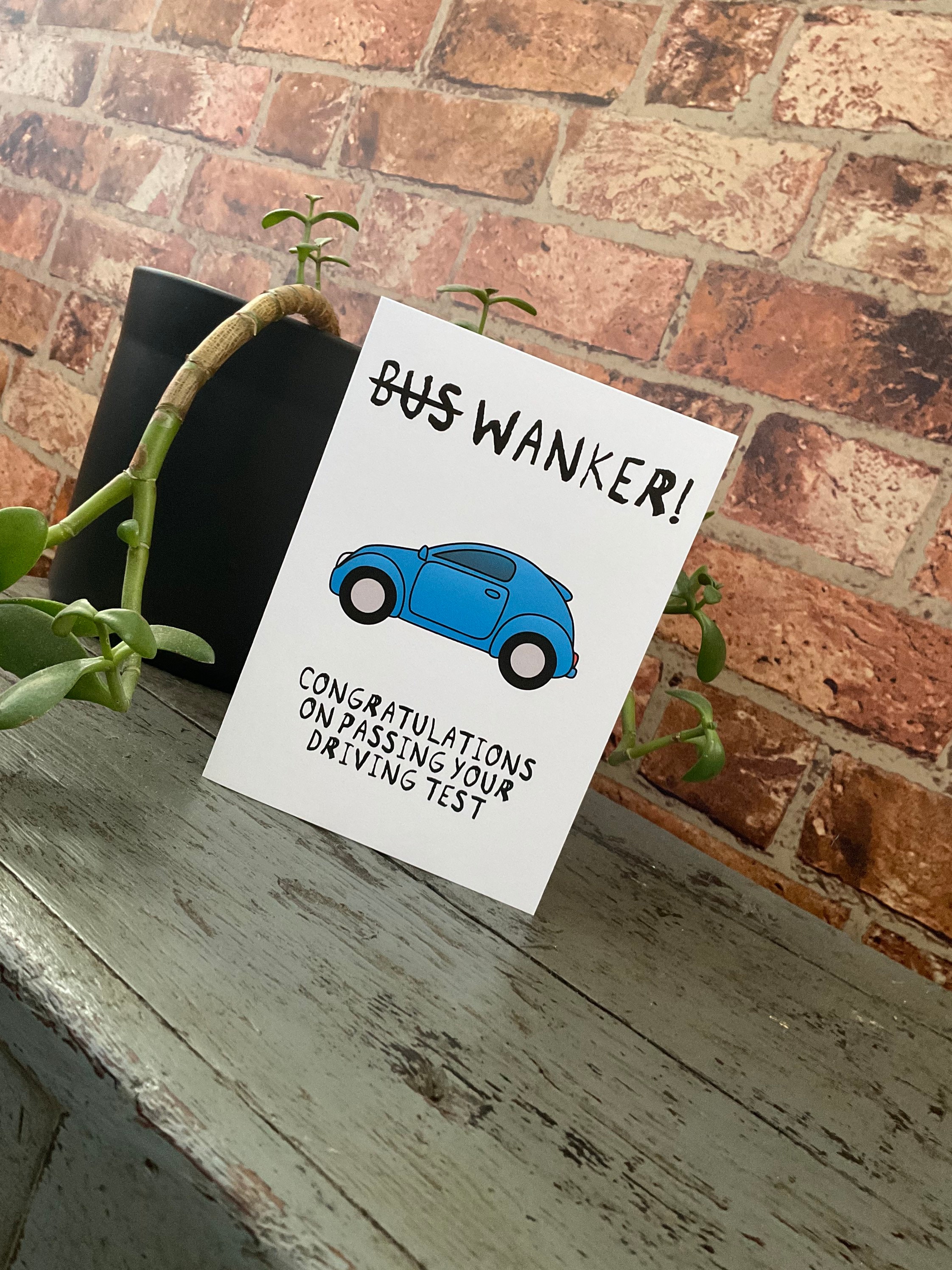 Pass Your Driving Test Card Driving Test Card Driving Test - Etsy