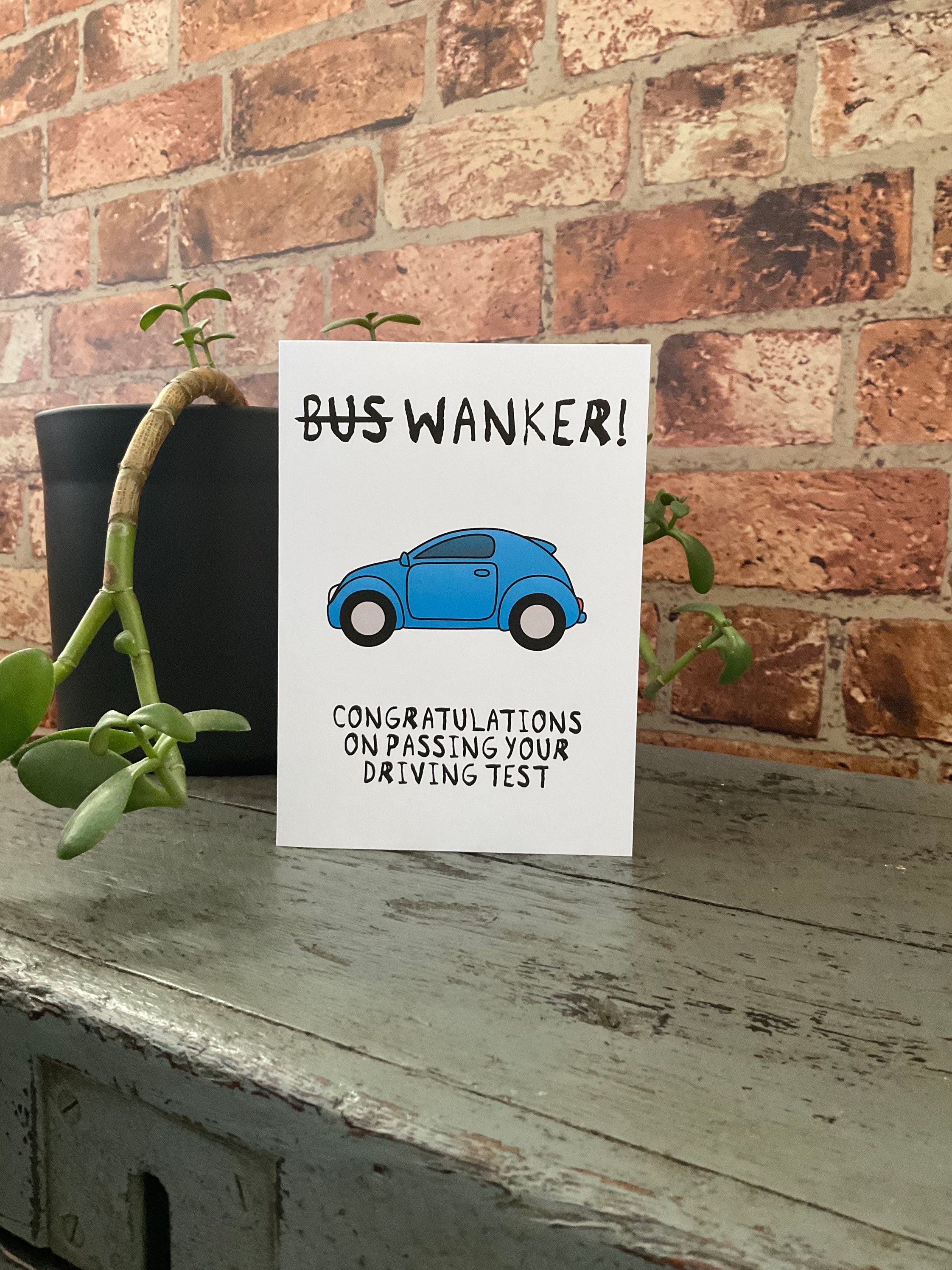 Pass Your Driving Test Card Driving Test Card Driving Test - Etsy