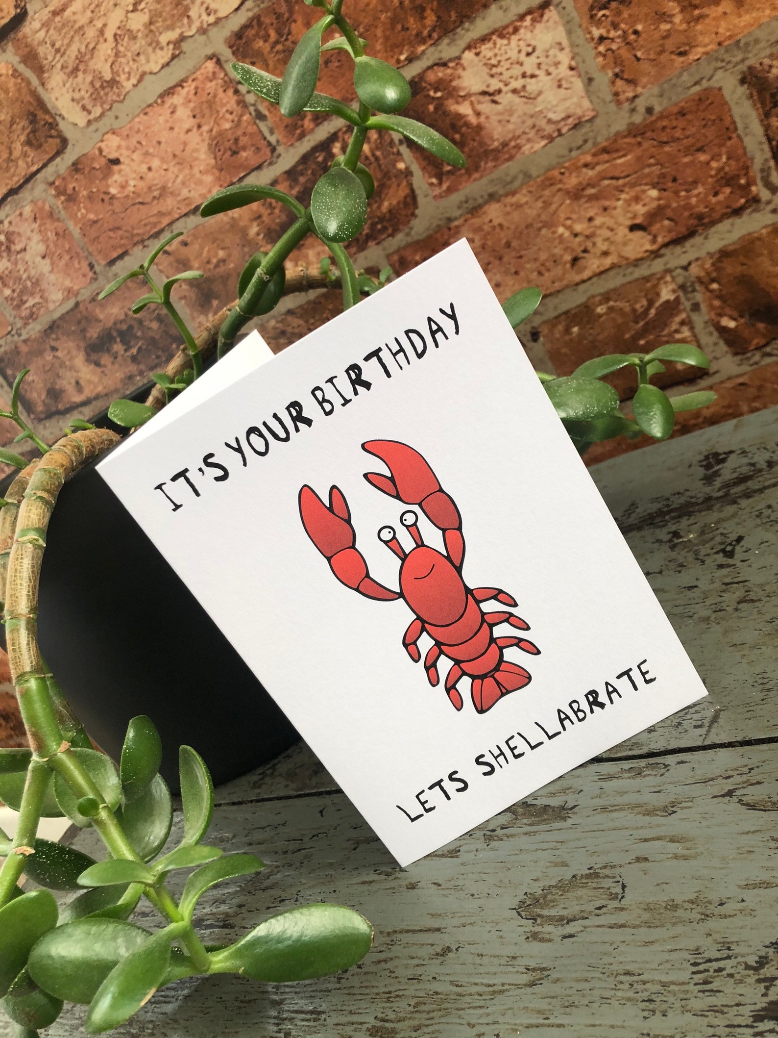 Lobster Card Lobster Birthday Card Lobster Lovers Card - Etsy