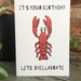 Lobster Card, Lobster Birthday Card, Lobster Lovers Card, Gifts for Him ...
