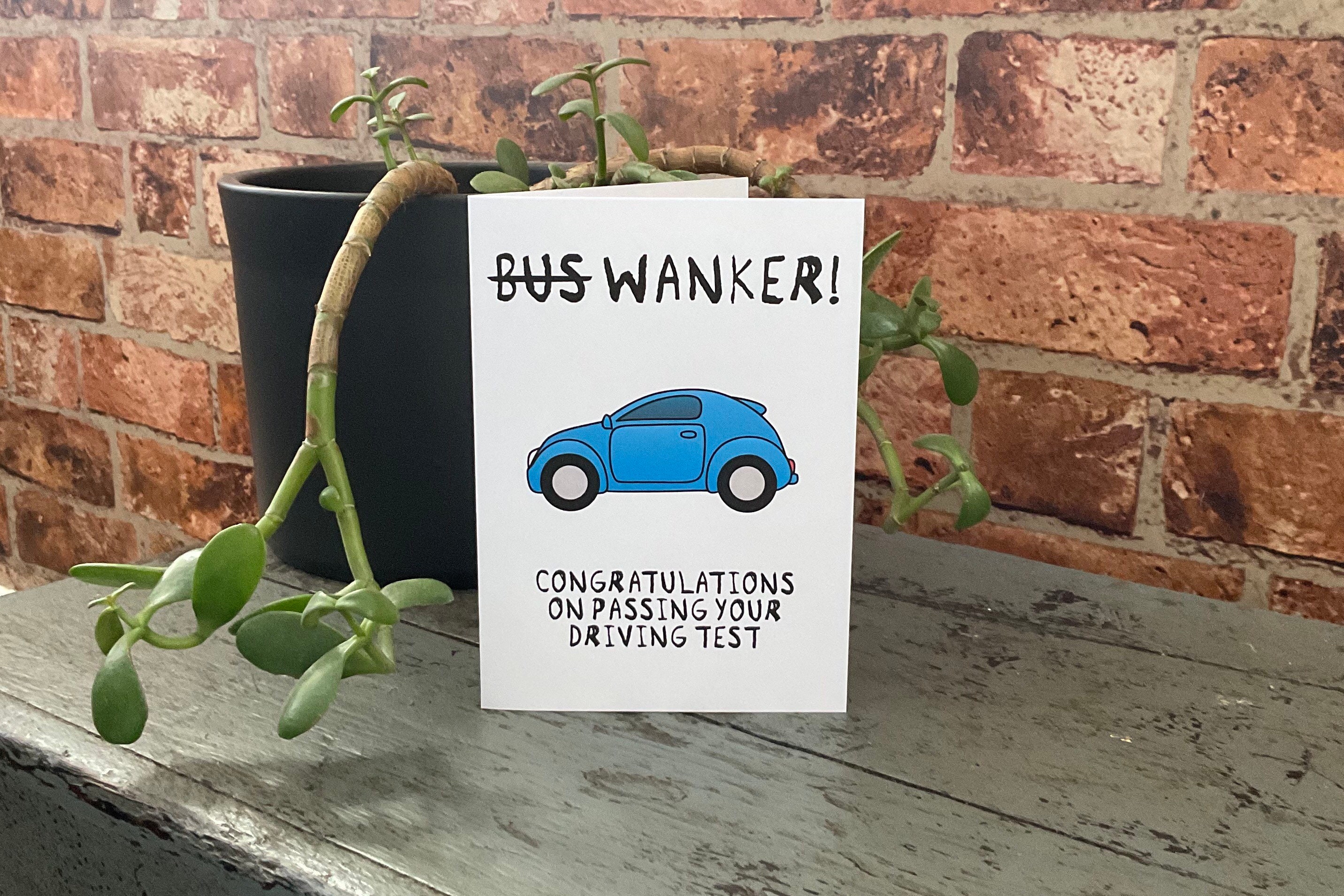 Pass Your Driving Test Card Driving Test Card Driving Test - Etsy