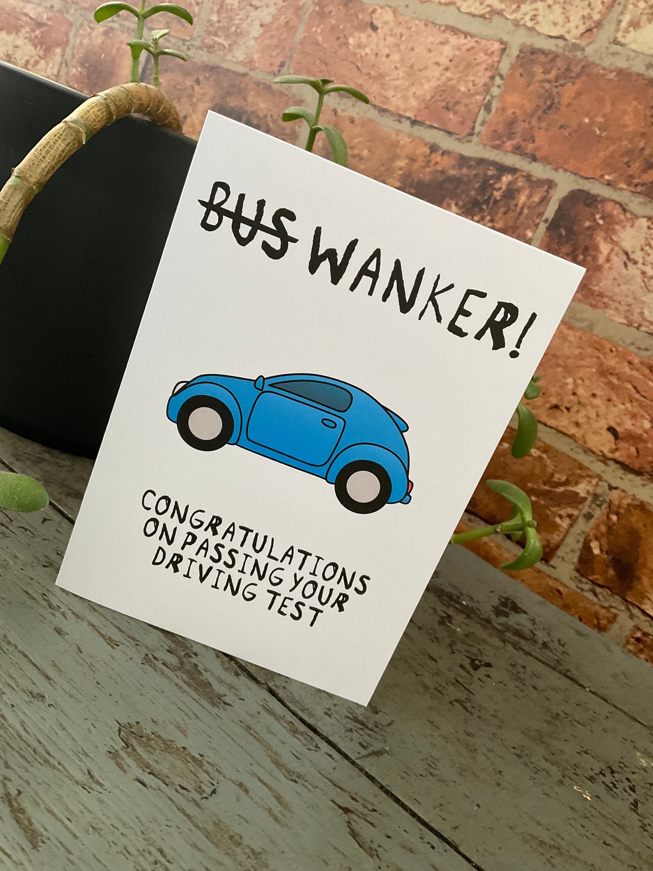 Pass Your Driving Test Card Driving Test Card Driving Test - Etsy