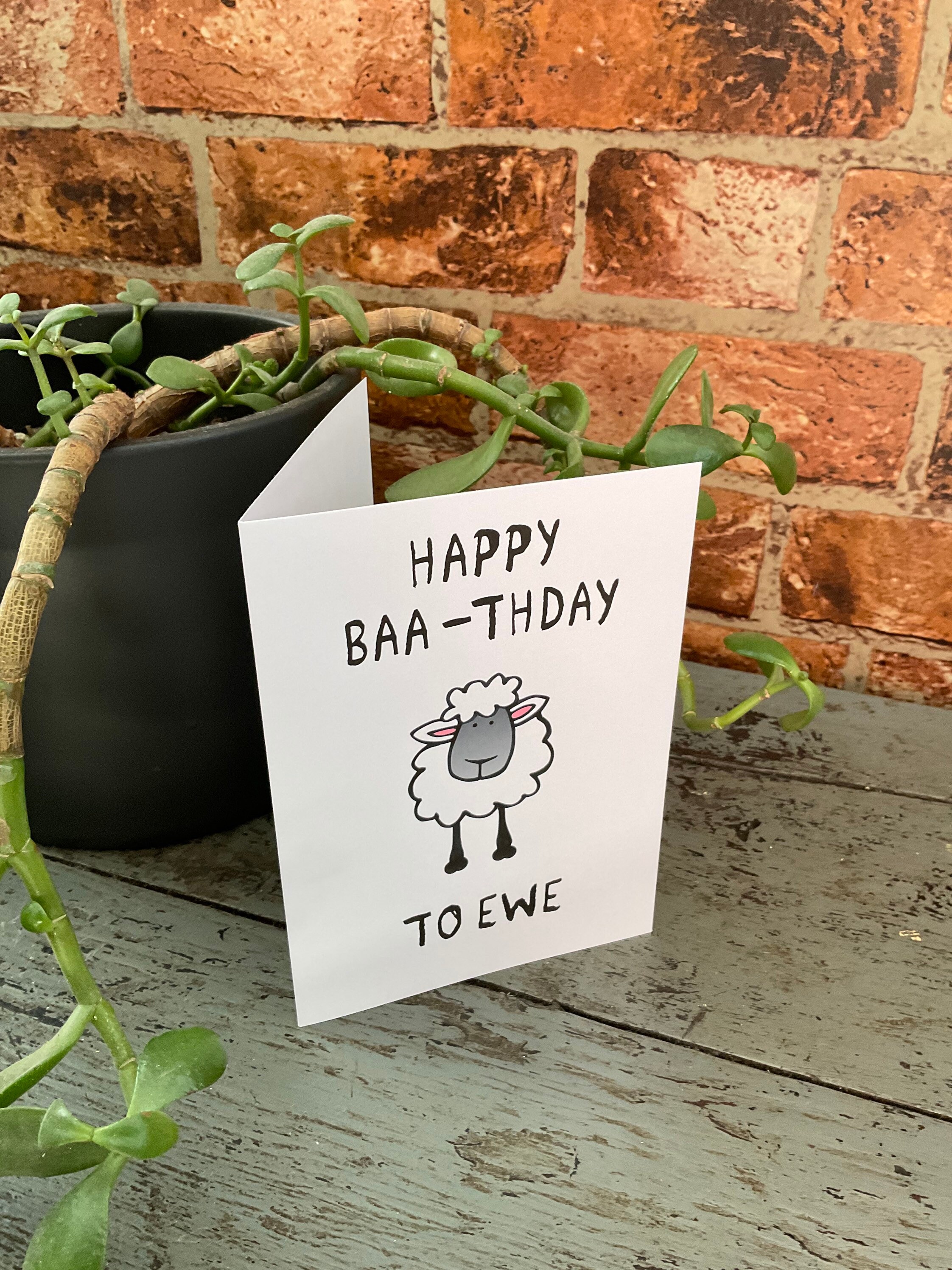 Sheep Birthday Card Birthday Card Sheep Card Sheep Gifts - Etsy UK
