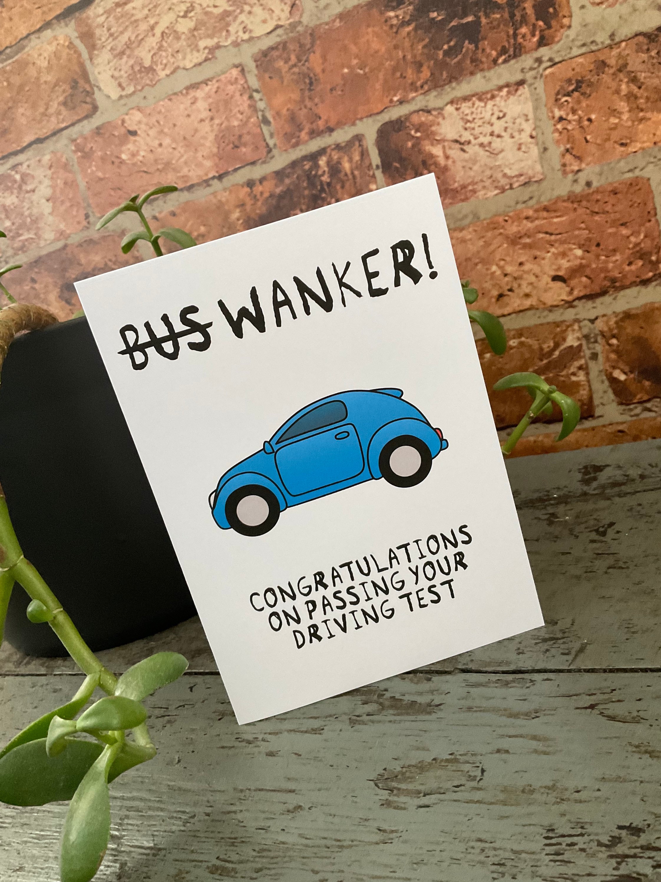 Pass Your Driving Test Card Driving Test Card Driving Test - Etsy