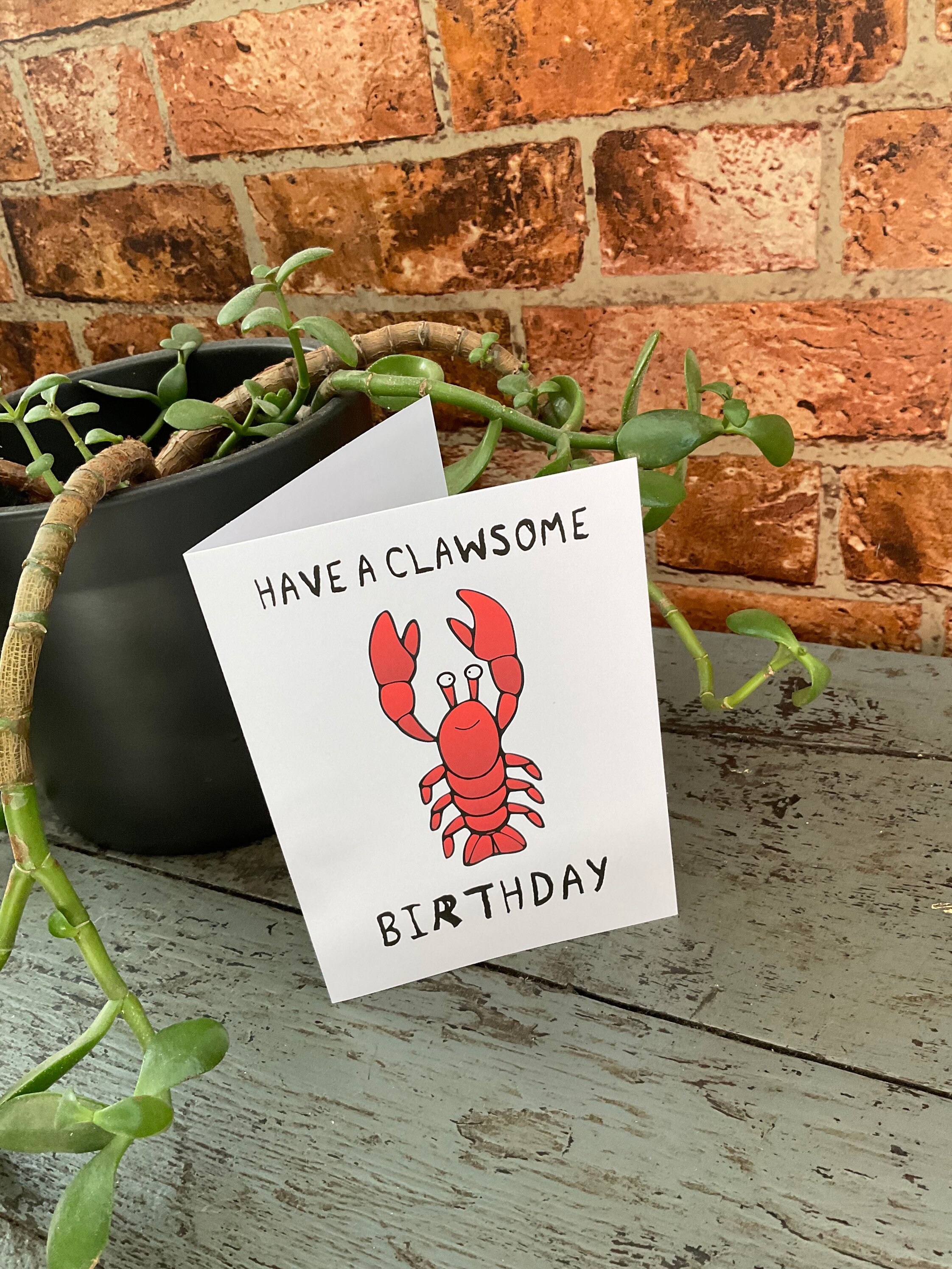 Lobster Card, Lobster Birthday Card, Lobster Lovers Card, Gifts for Him ...