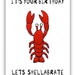 Lobster Card, Lobster Birthday Card, Lobster Lovers Card, Gifts for Him ...