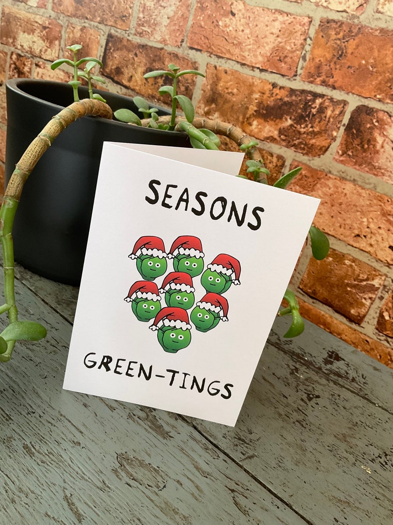 Sprout Christmas Card, Sprout Card, Sprout Lovers Card, Gifts for Him ...