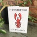 Lobster Card, Lobster Birthday Card, Lobster Lovers Card, Gifts for Him ...