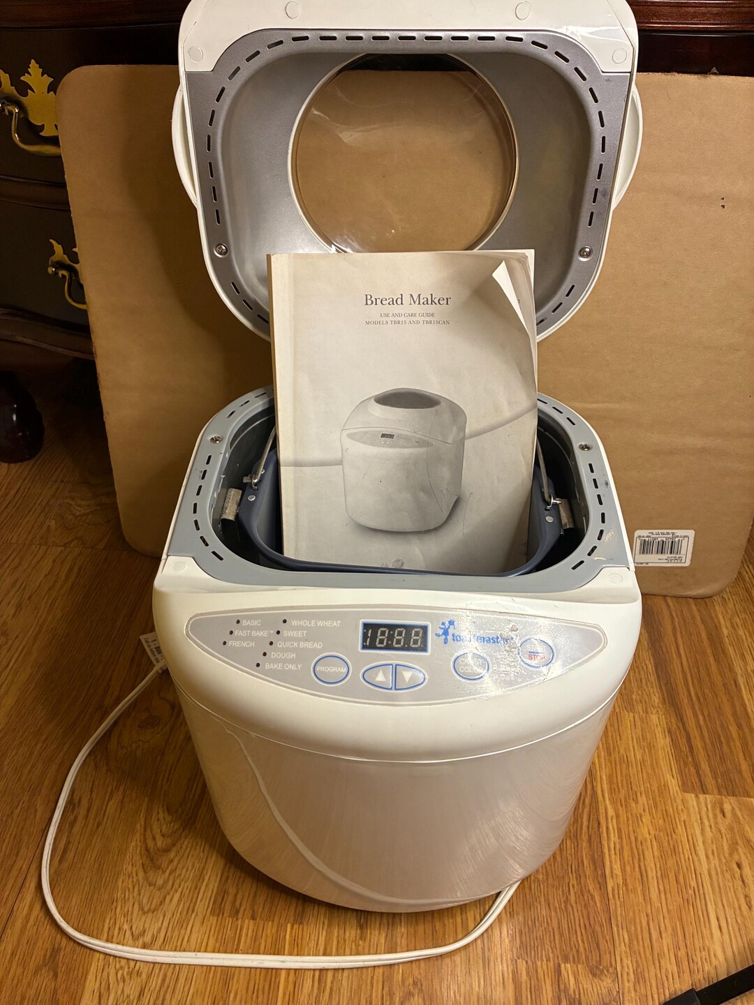 Vintage White Toastmaster Horizontal Bread Maker Machine Model TBR15 ...